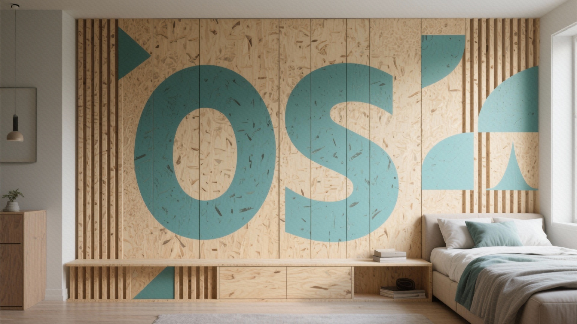Small Room Feels Boring? 5 Painted OSB Wall Ideas