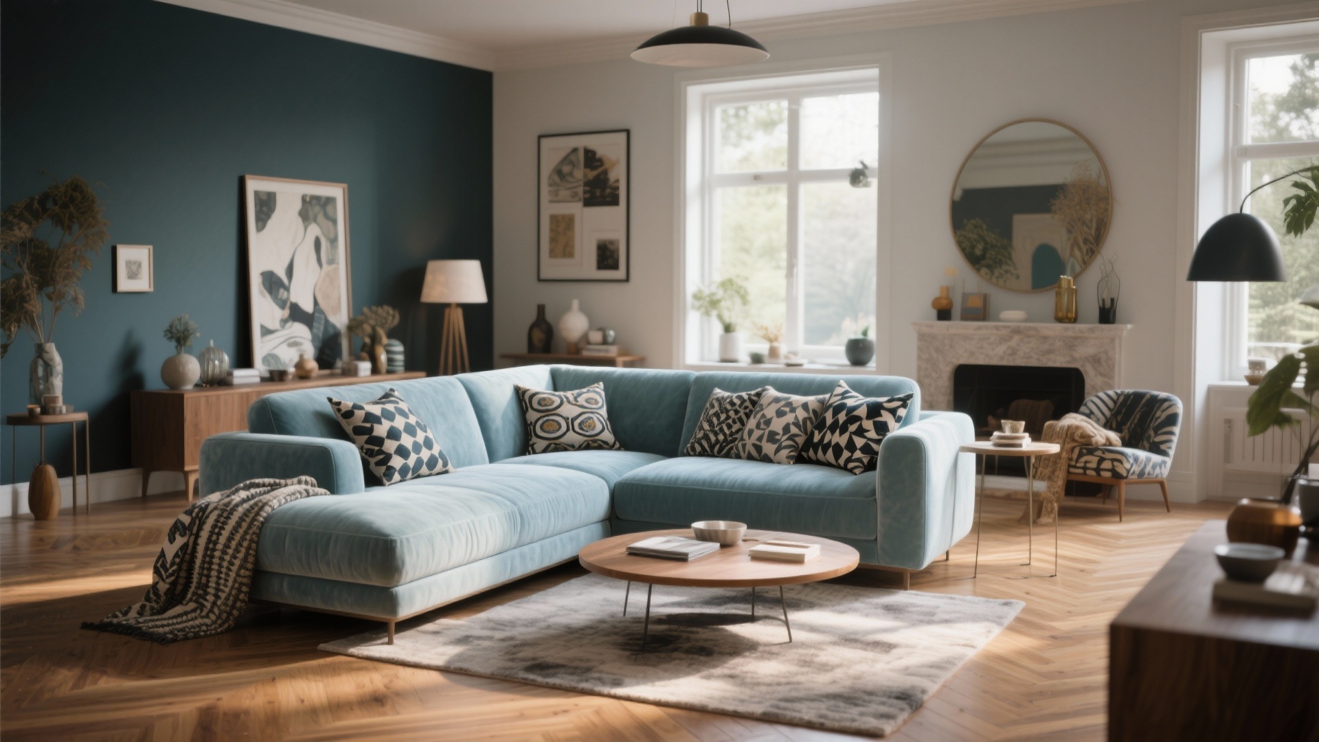 10 Pale Blue Living Room Ideas