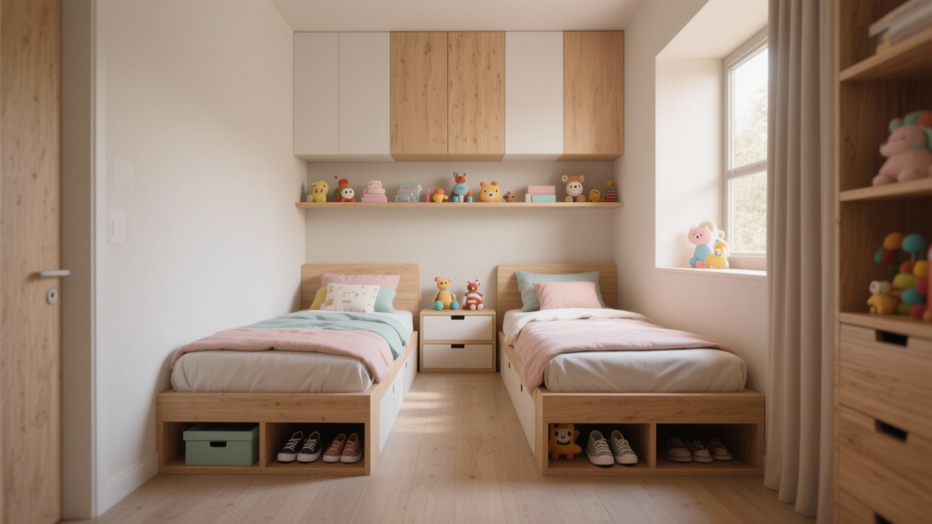 Small room with 2 twin beds: 5 layout ideas