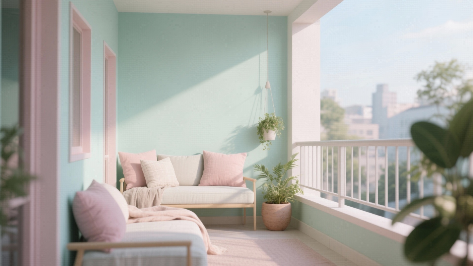Small Balcony Feels Dull? 5 Balcony Paint Color Ideas