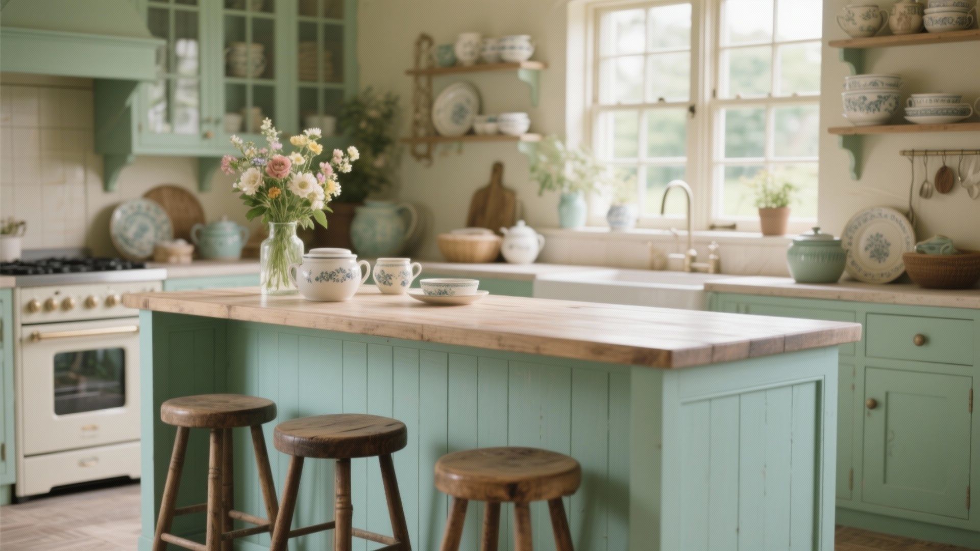 Small Kitchen Feels Cramped? 10 Country Kitchen Island Ideas