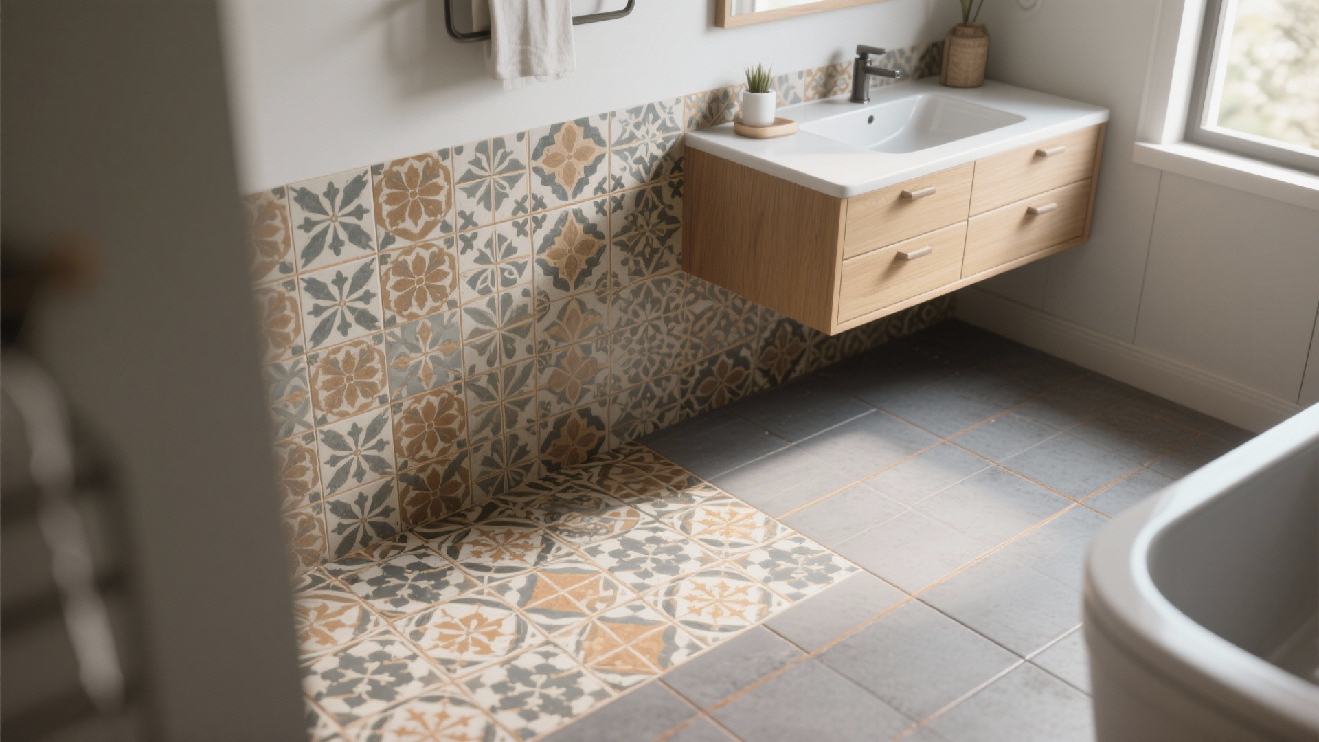 Grey Floor Tile Bathroom Ideas — 5 Practical Designs