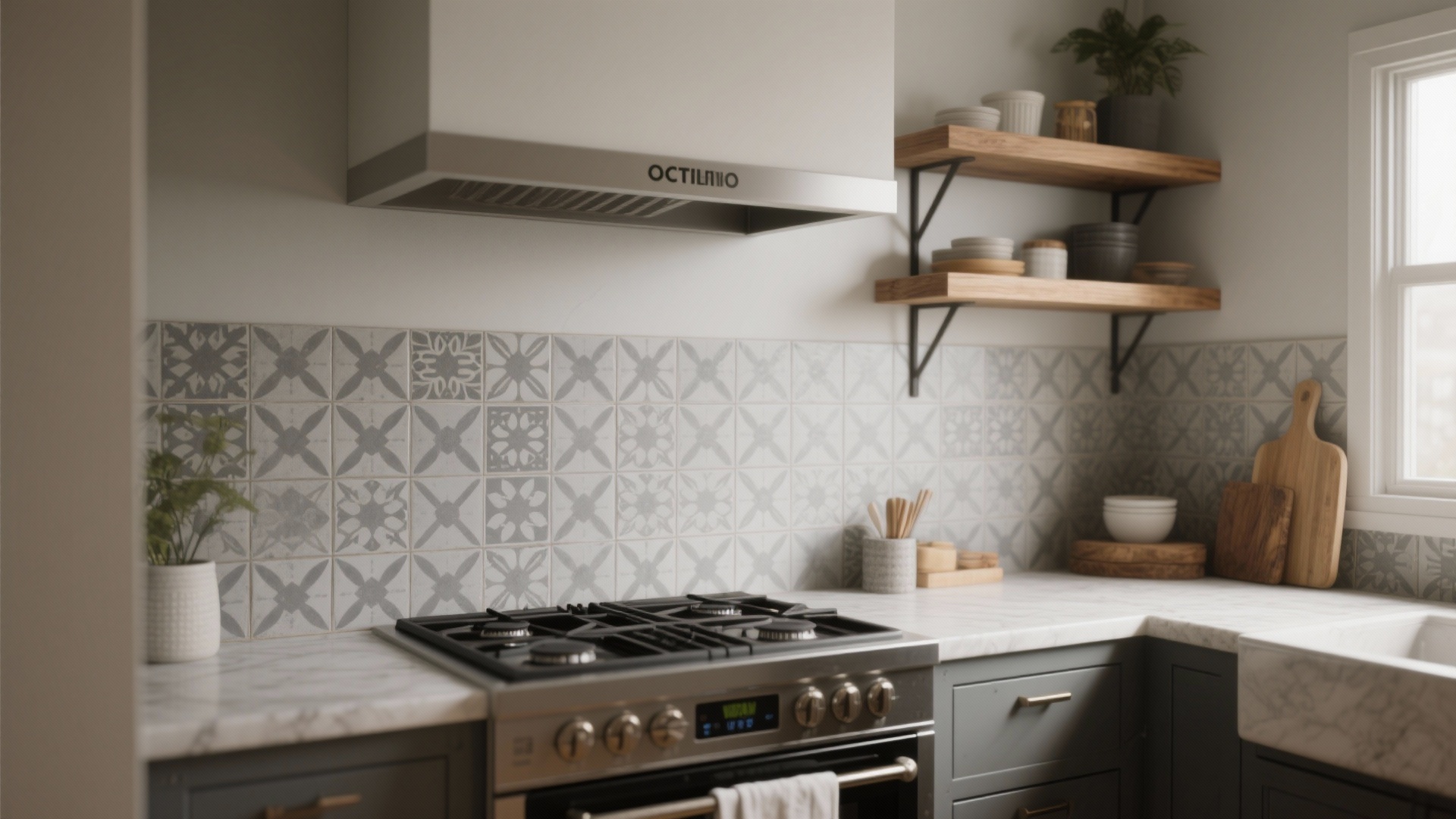 Small Kitchen Feels Cramped? 5 Gray Backsplash Kitchen Ideas