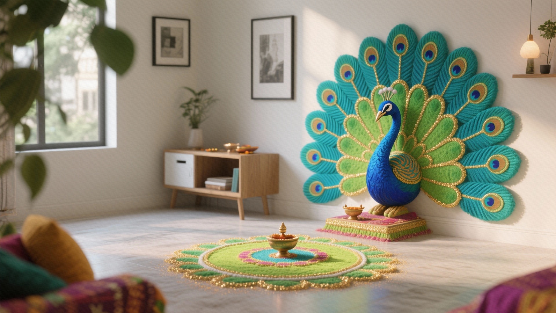 5 Rangoli Designs for Satyanarayan Pooja