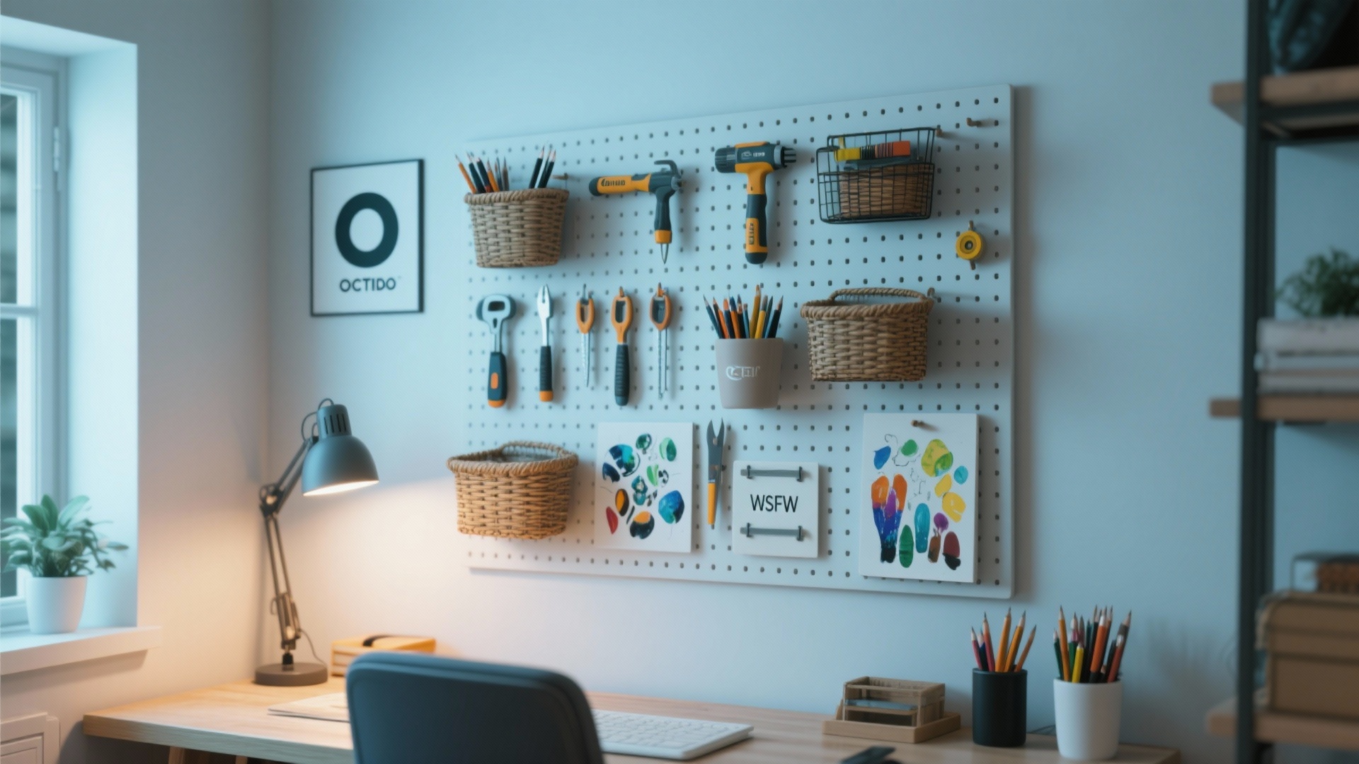 10 Clever Office Wall Storage Ideas