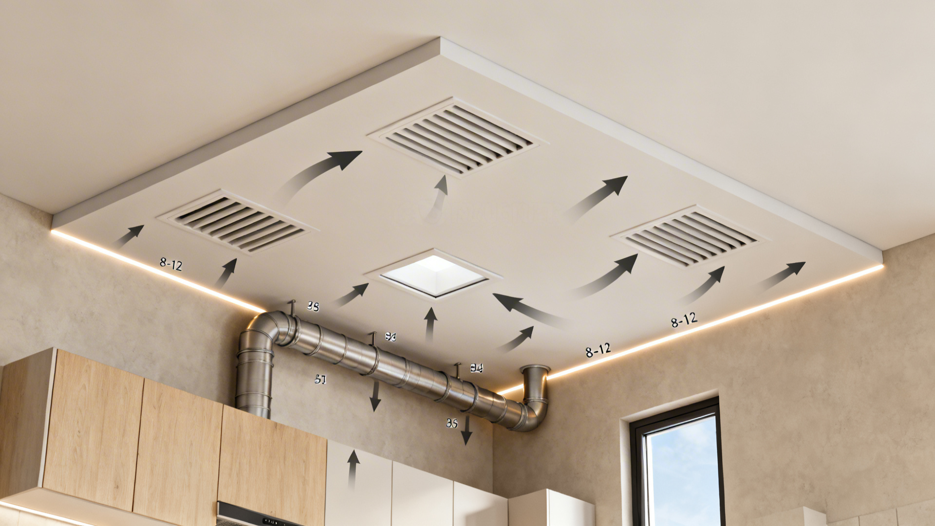 Cramped Indian Kitchen? Gyproc Ceiling Design Fixes Heat