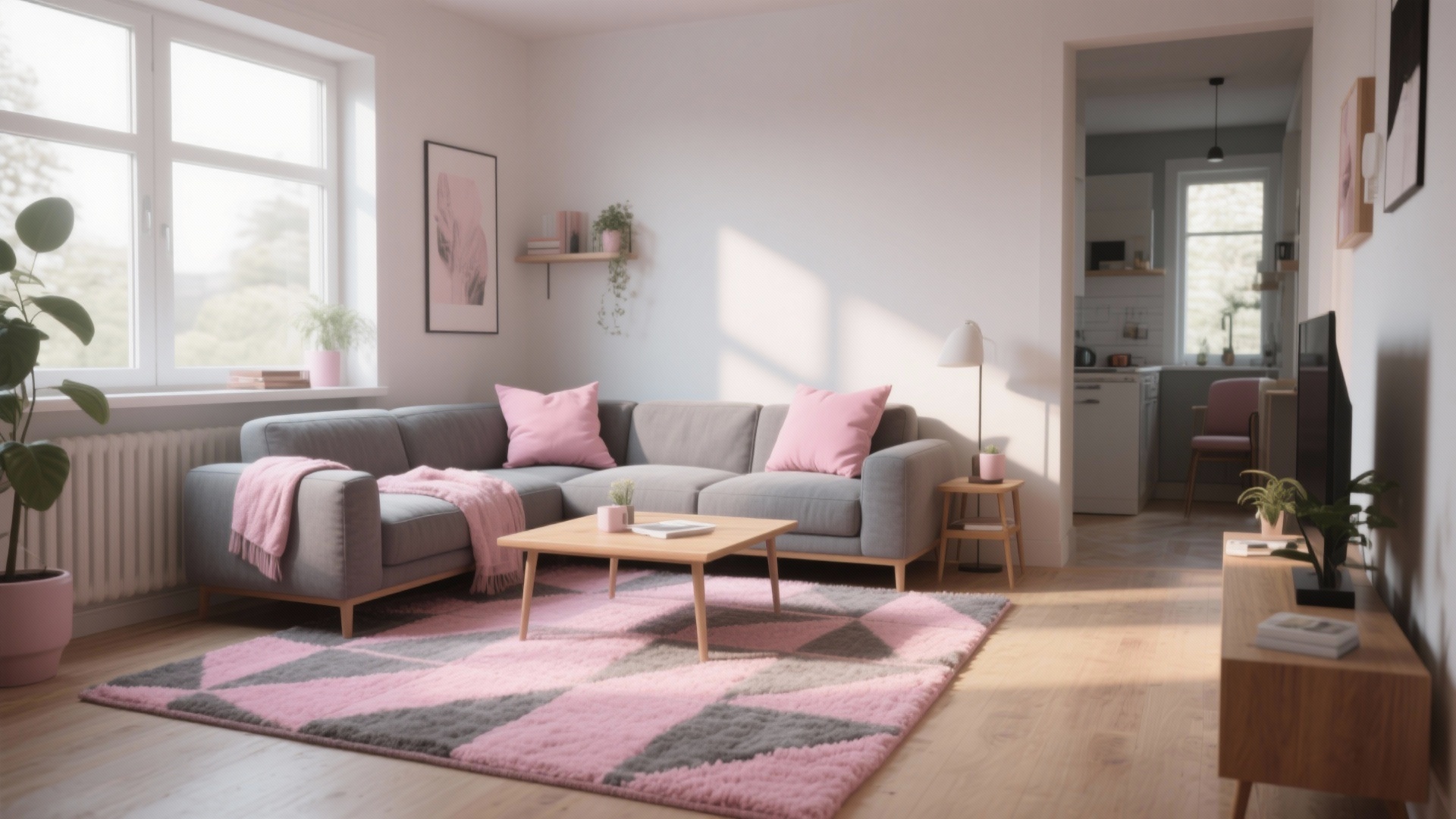 10 Pink and Gray Living Room Ideas for Small Spaces