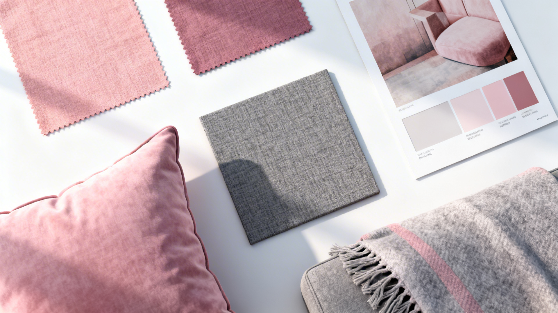 Small Living Room Feels Dull? Pink and Grey Living Room Ideas