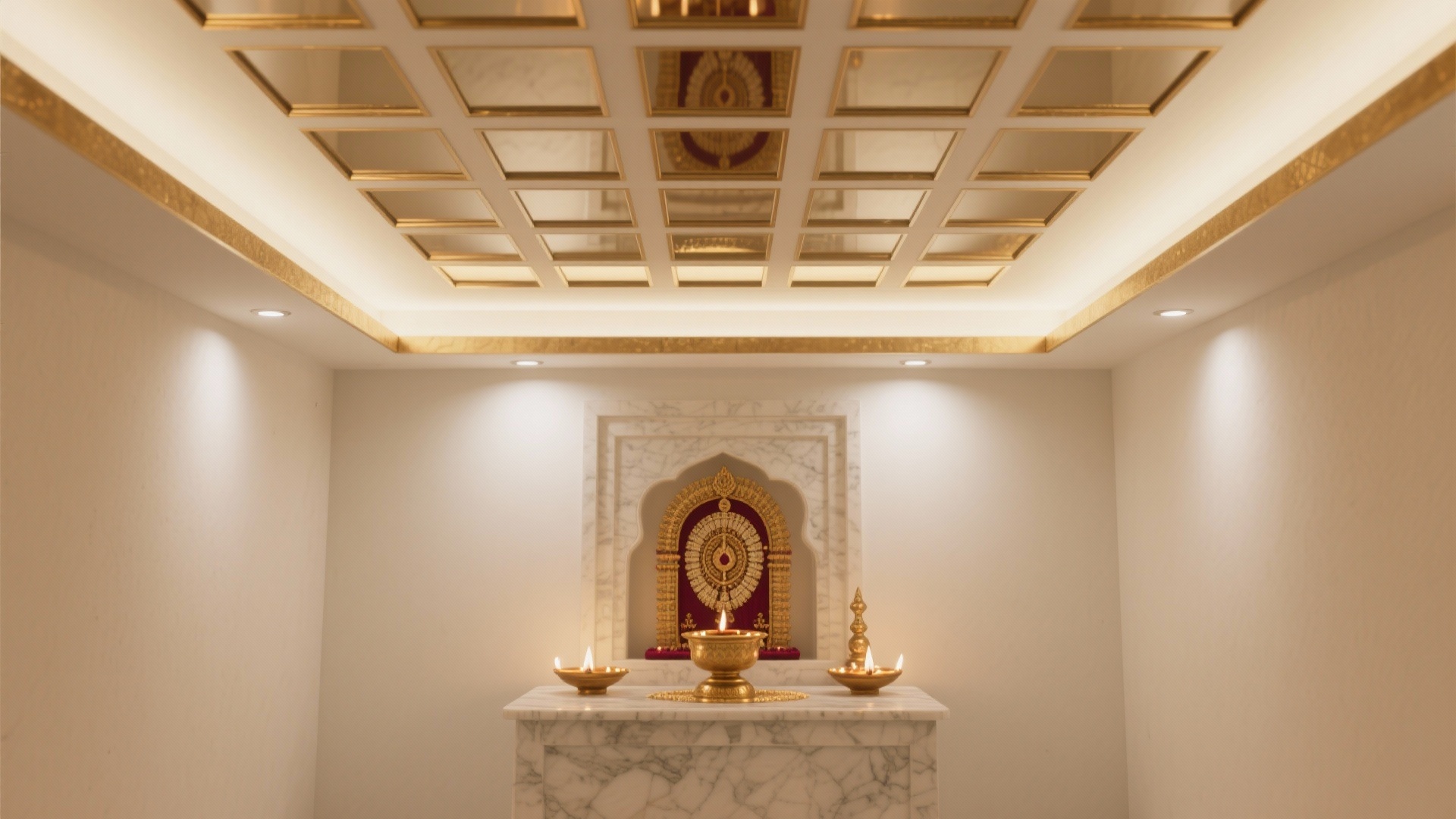 5 POP Design for Pooja Room Ceiling