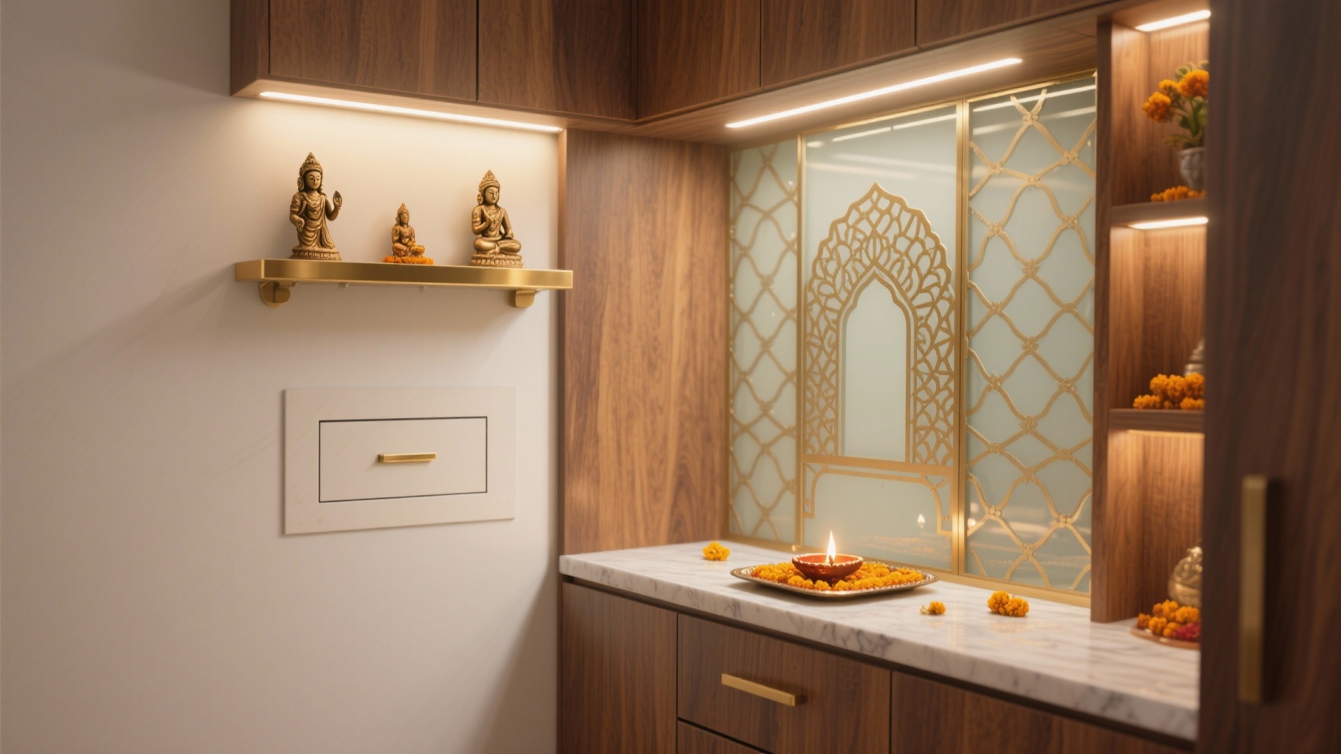 Pooja Room Feels Cramped? 5 Small Decor Ideas That Fit
