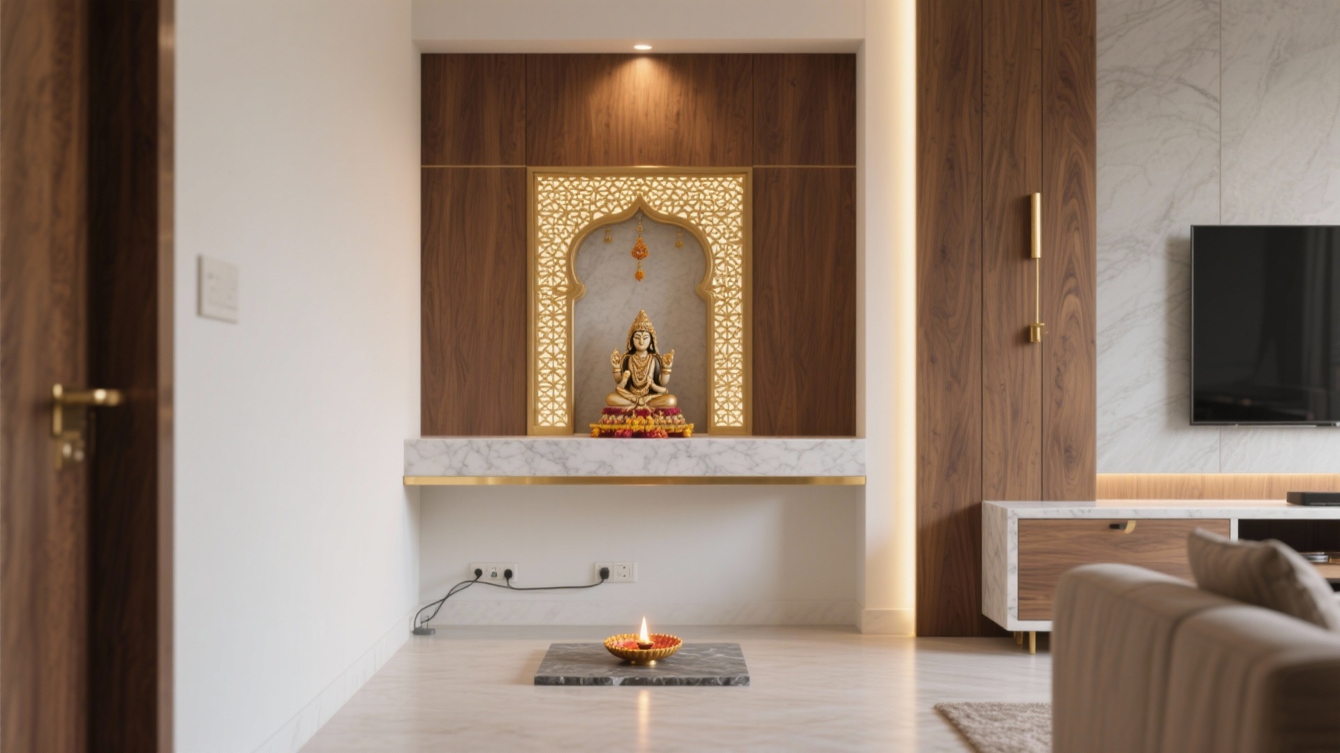 Pooja Stand Small Size: 5 Smart Designs for Tiny Homes