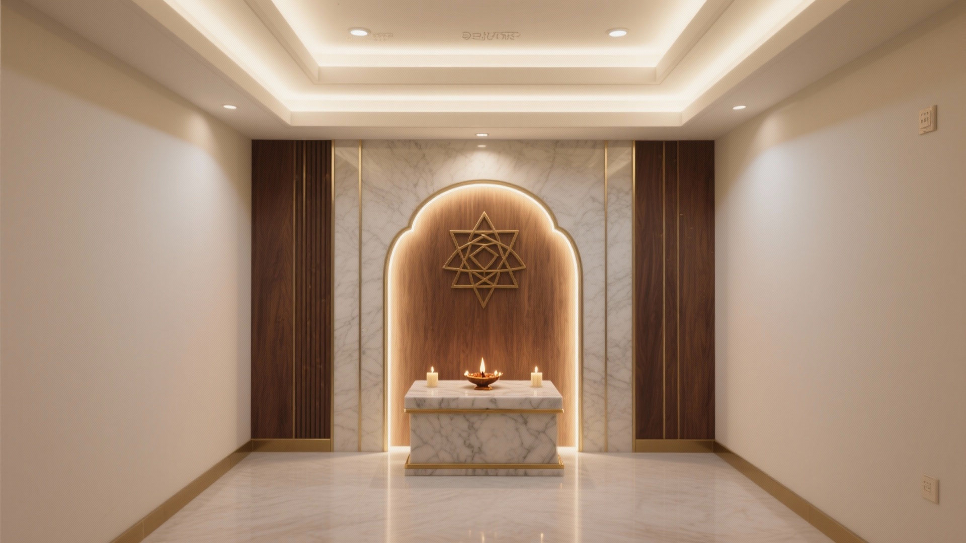 5 Modern Pooja Room False Ceiling Designs | Pro Guide