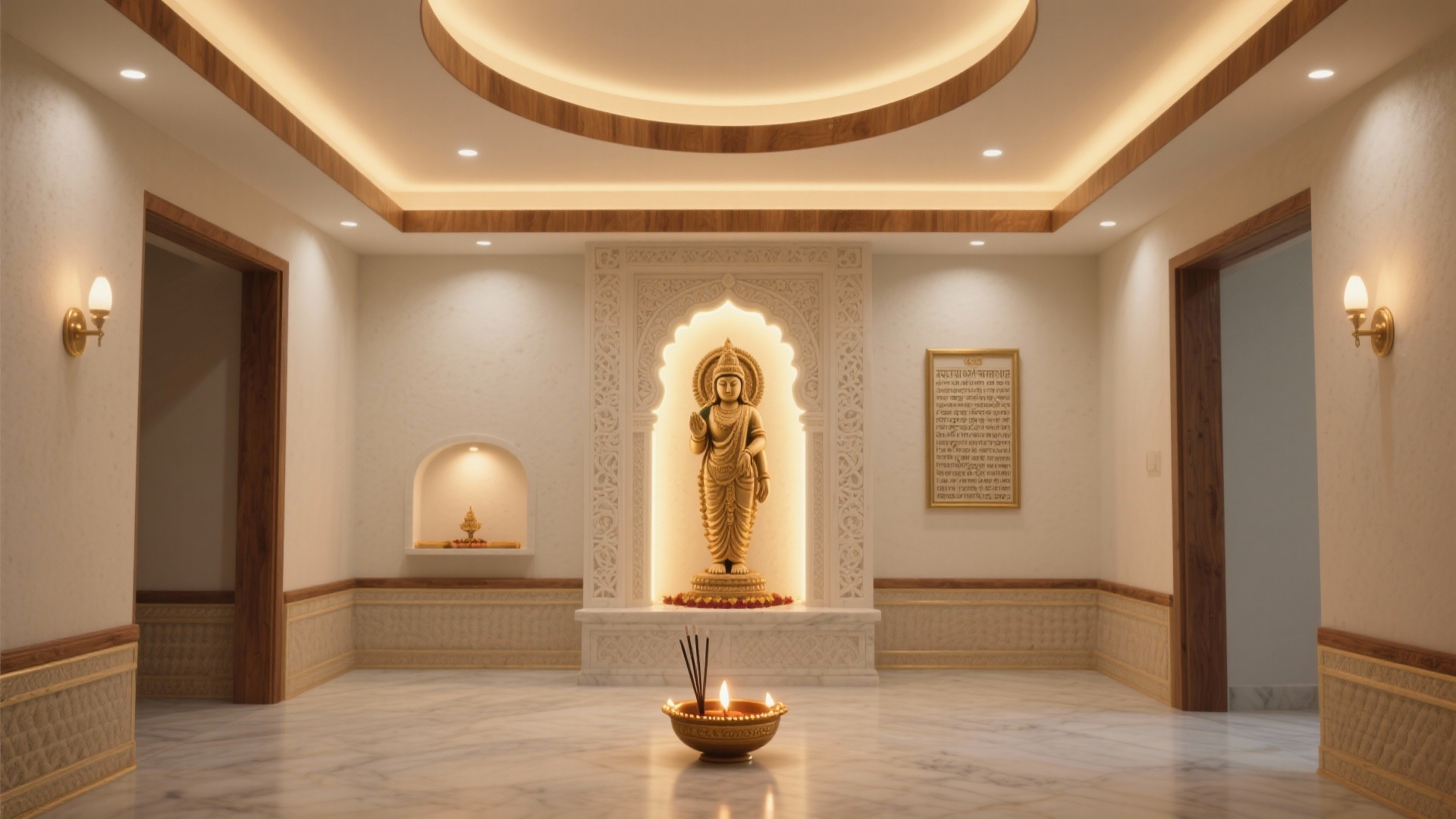 Pooja Room Ceiling Design Feels Dark? 5 Roof Fixes