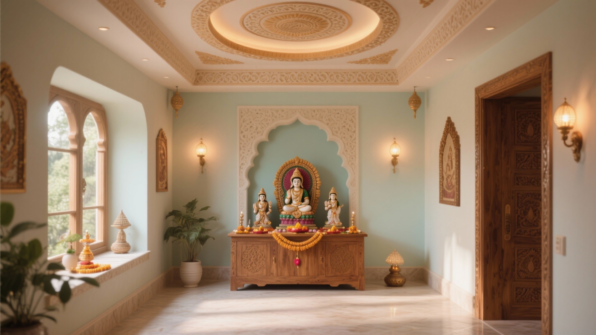 Small Pooja Room Looks Plain? 5 POP Ceiling Design Ideas