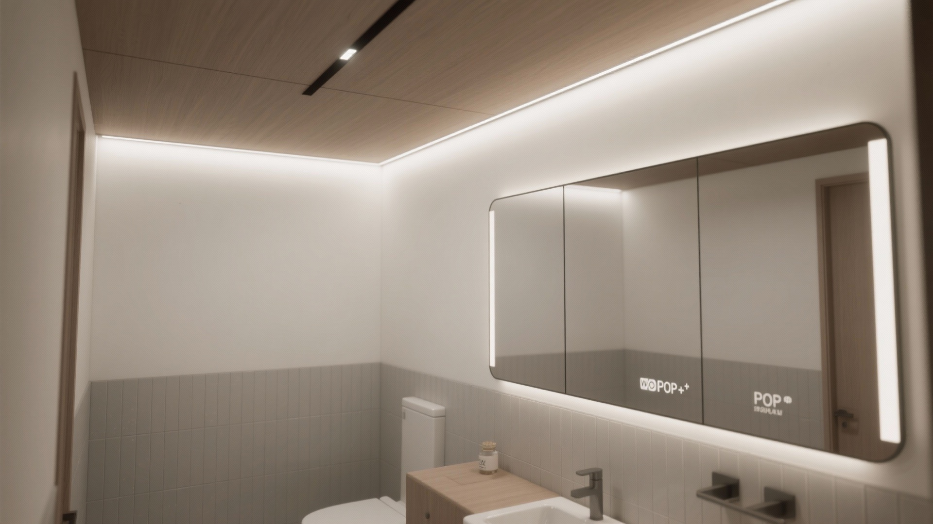 5 POP Plus-Minus Design for Bathroom Ideas