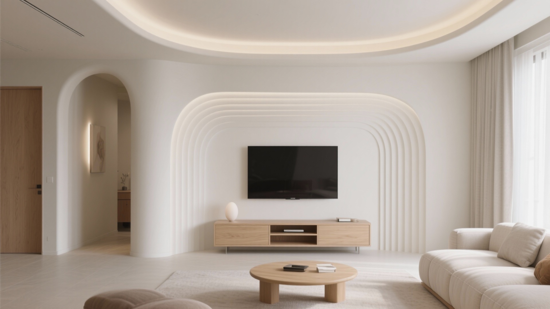 Small Living Room Feels Messy? POP Design for TV Wall Unit Fix