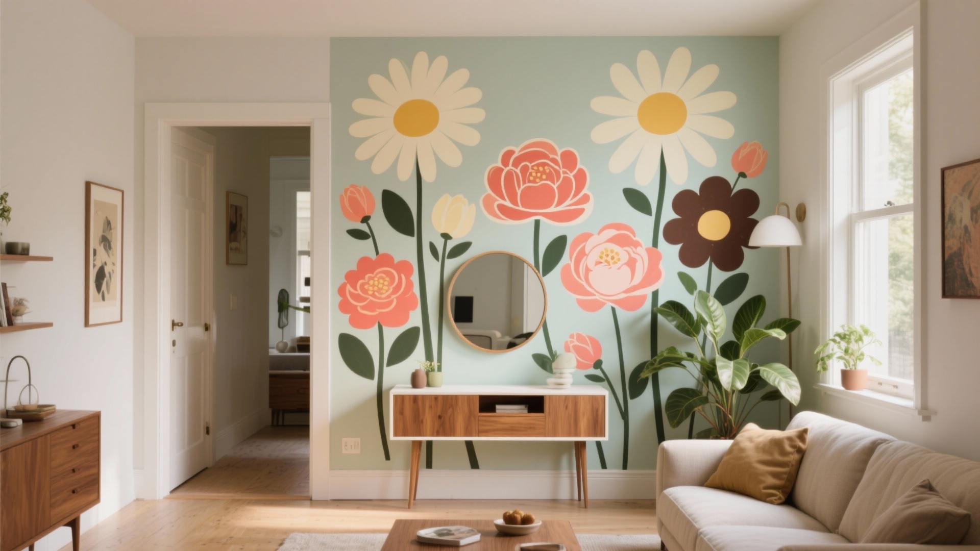 Pop Flower Design on Wall: 5 Bold Ideas