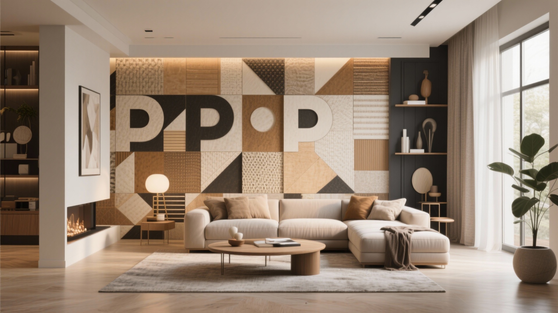 5 POP Wall Designs for Living Rooms