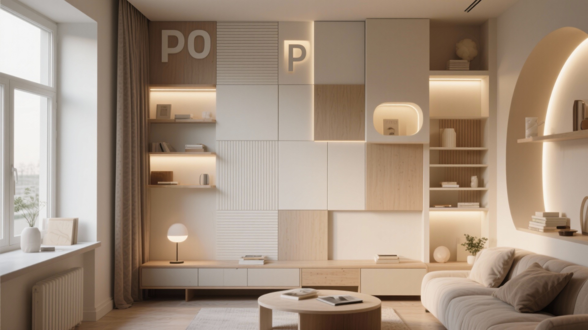 Small Room Walls Feel Plain? 5 Simple POP Wall Designs
