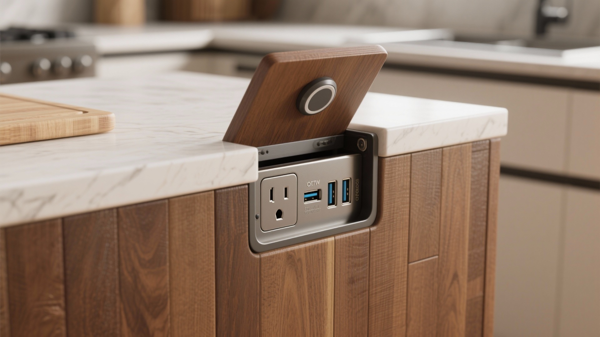 Kitchen Island Outlets: Hide Cords Without Losing Power
