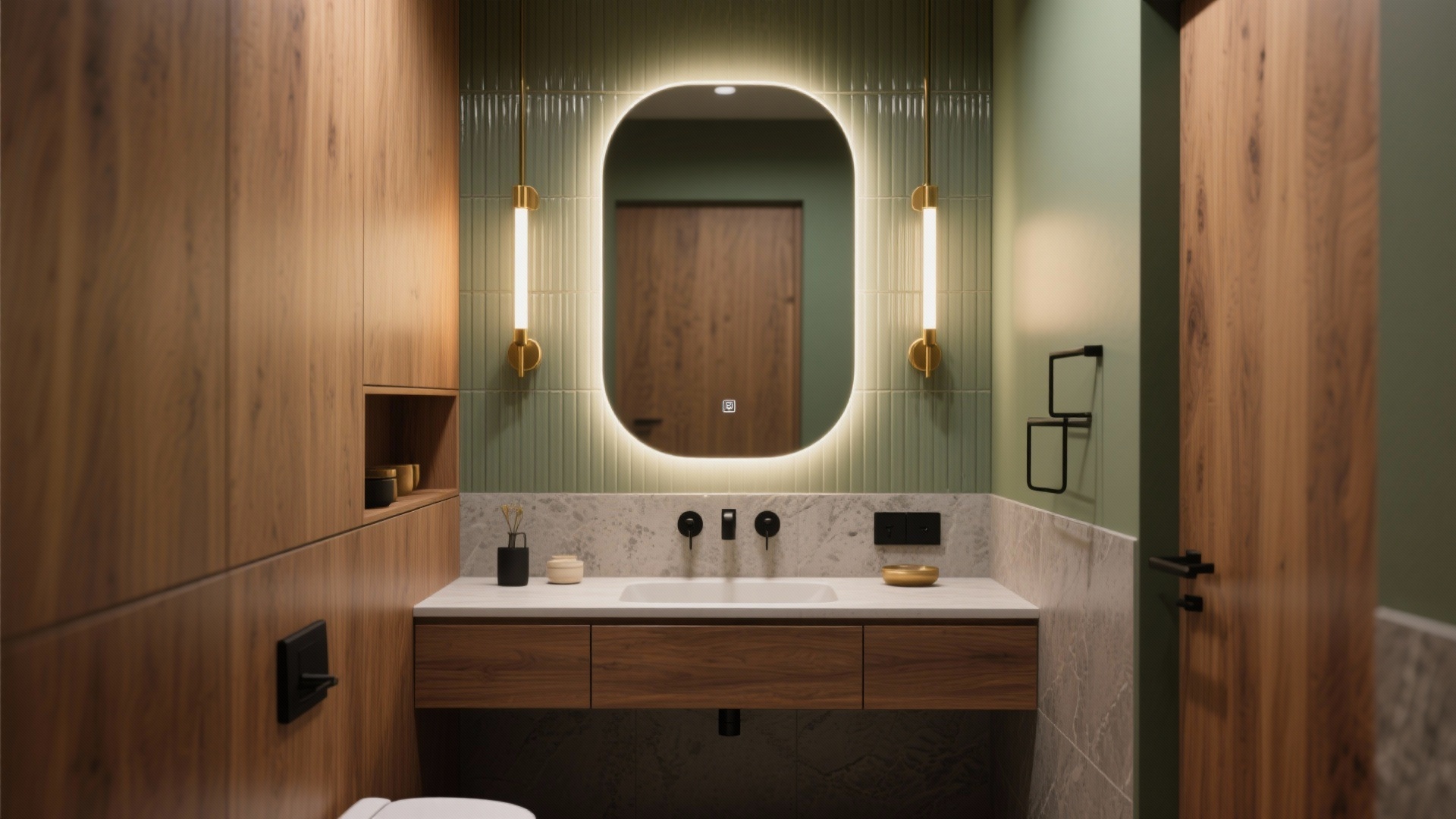 Powder Room Feels Cramped? 5 Modern Powder Room Ideas
