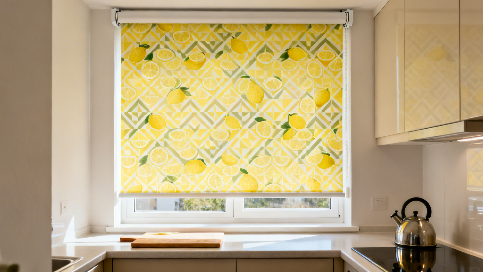 Kitchen Window Feels Exposed? Funky Kitchen Blinds That Add Privacy