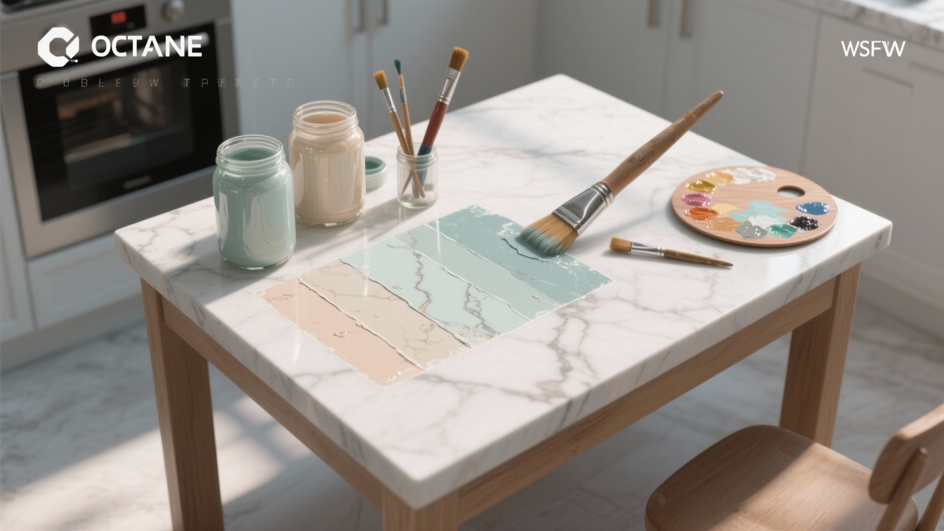Ugly Counters but No Budget? 5 Kitchen Counter Paint Ideas