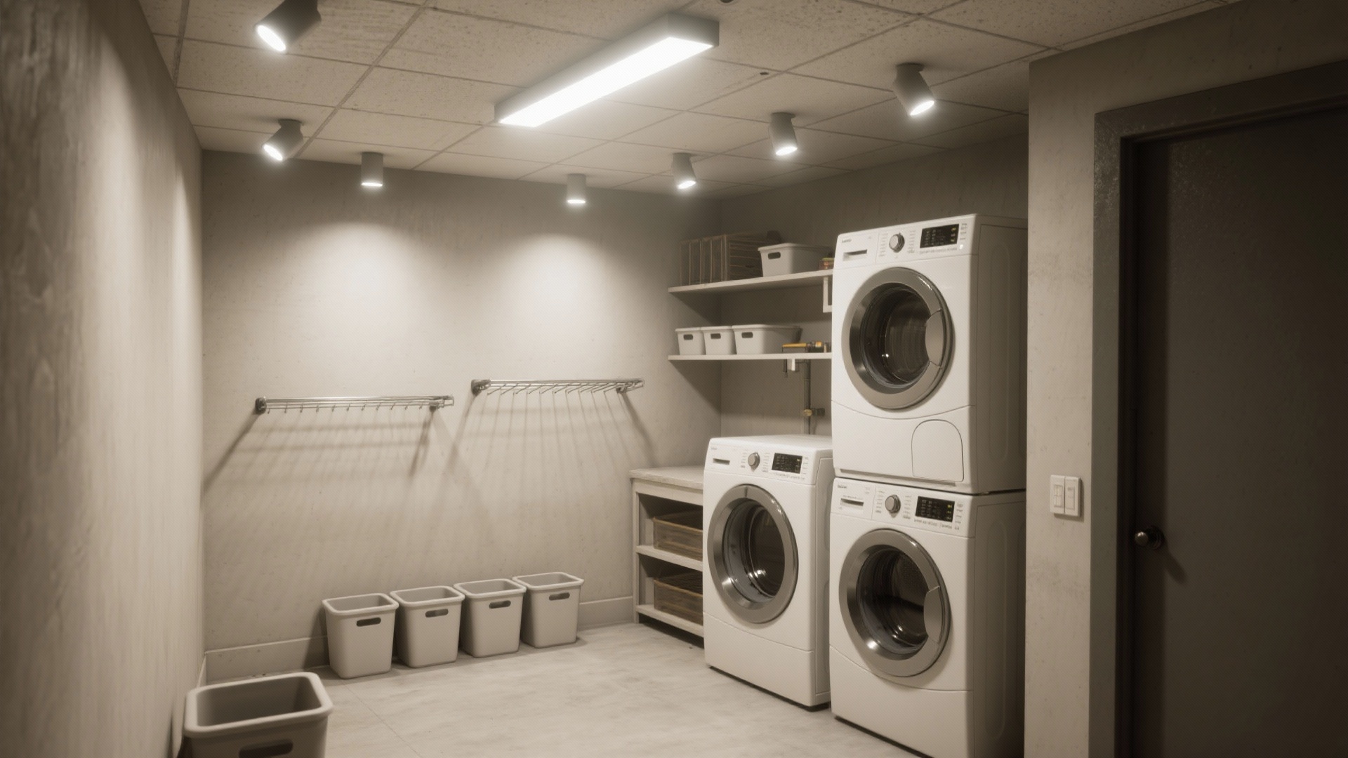Laundry Room LED Light Fixtures — 5 Pro Ideas