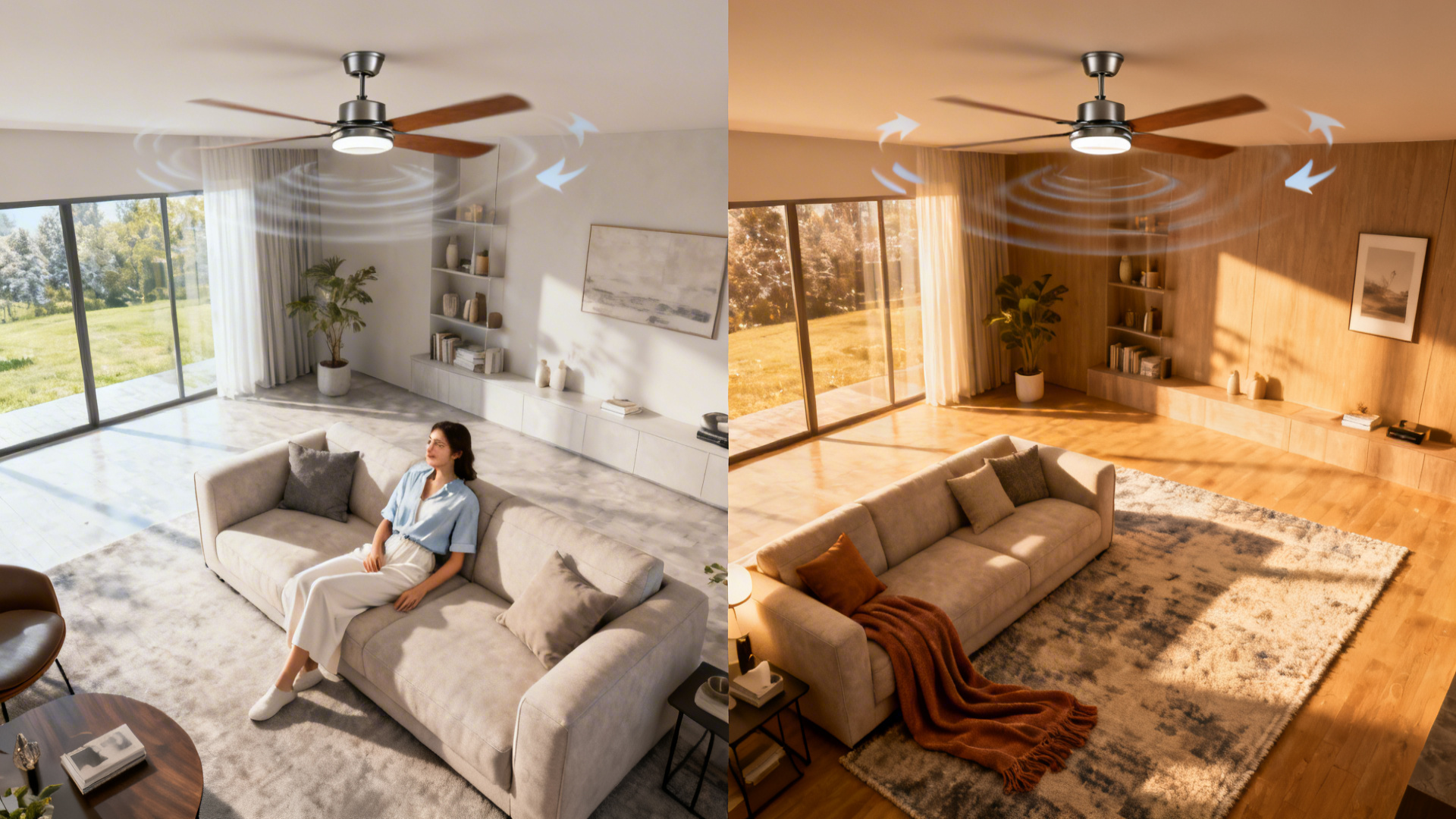 Small Living Room? Ceiling Fan with Light Ideas That Fit