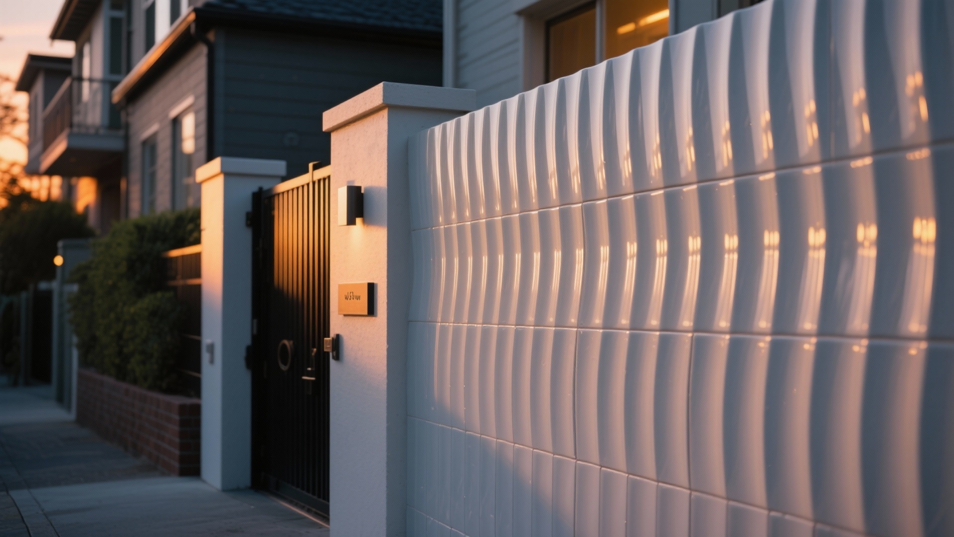 Gate Looks Plain? Gate Wall Tiles Design That Fixes It