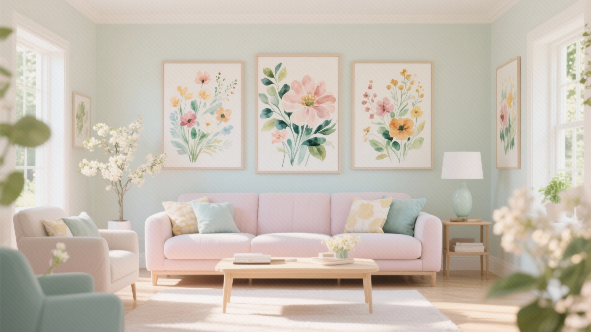 10 Fresh Spring Living Room Ideas