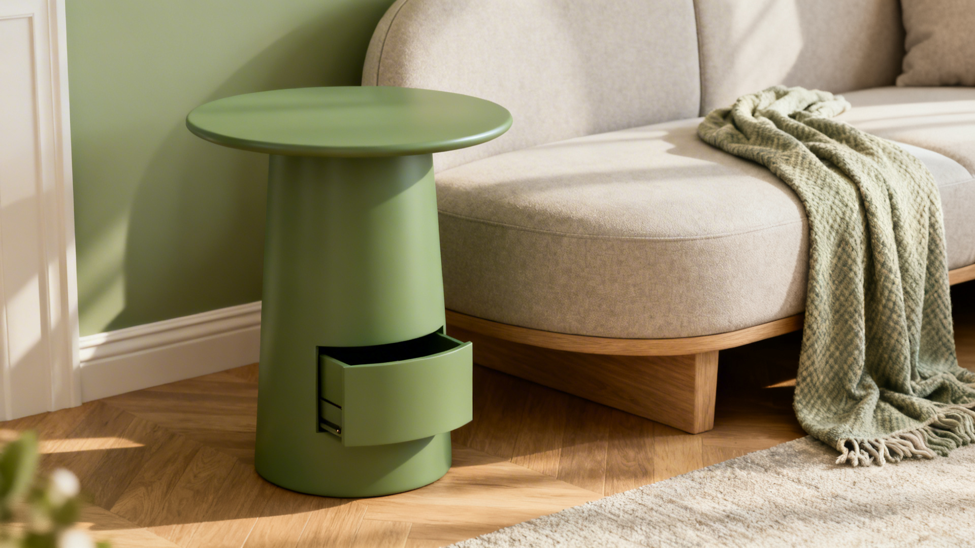 Small Living Room Feels Flat? 5 Green Side Table Ideas