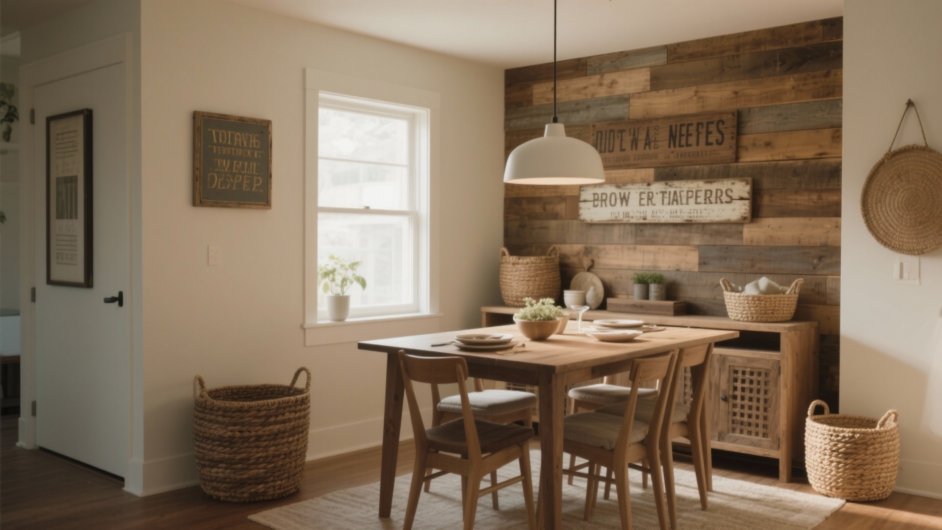 10 Rustic Dining Room Wall Decor Ideas