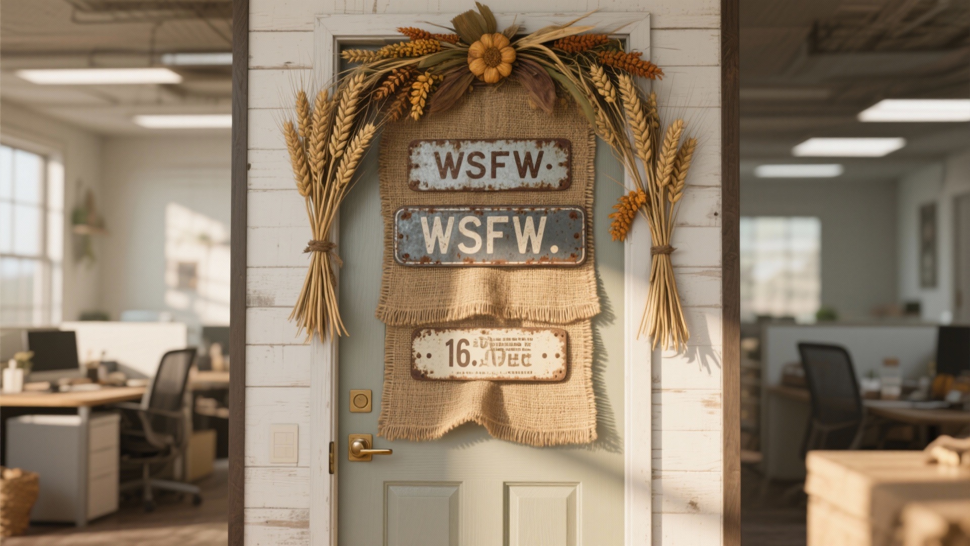 5 Fall Office Door Decorating Ideas