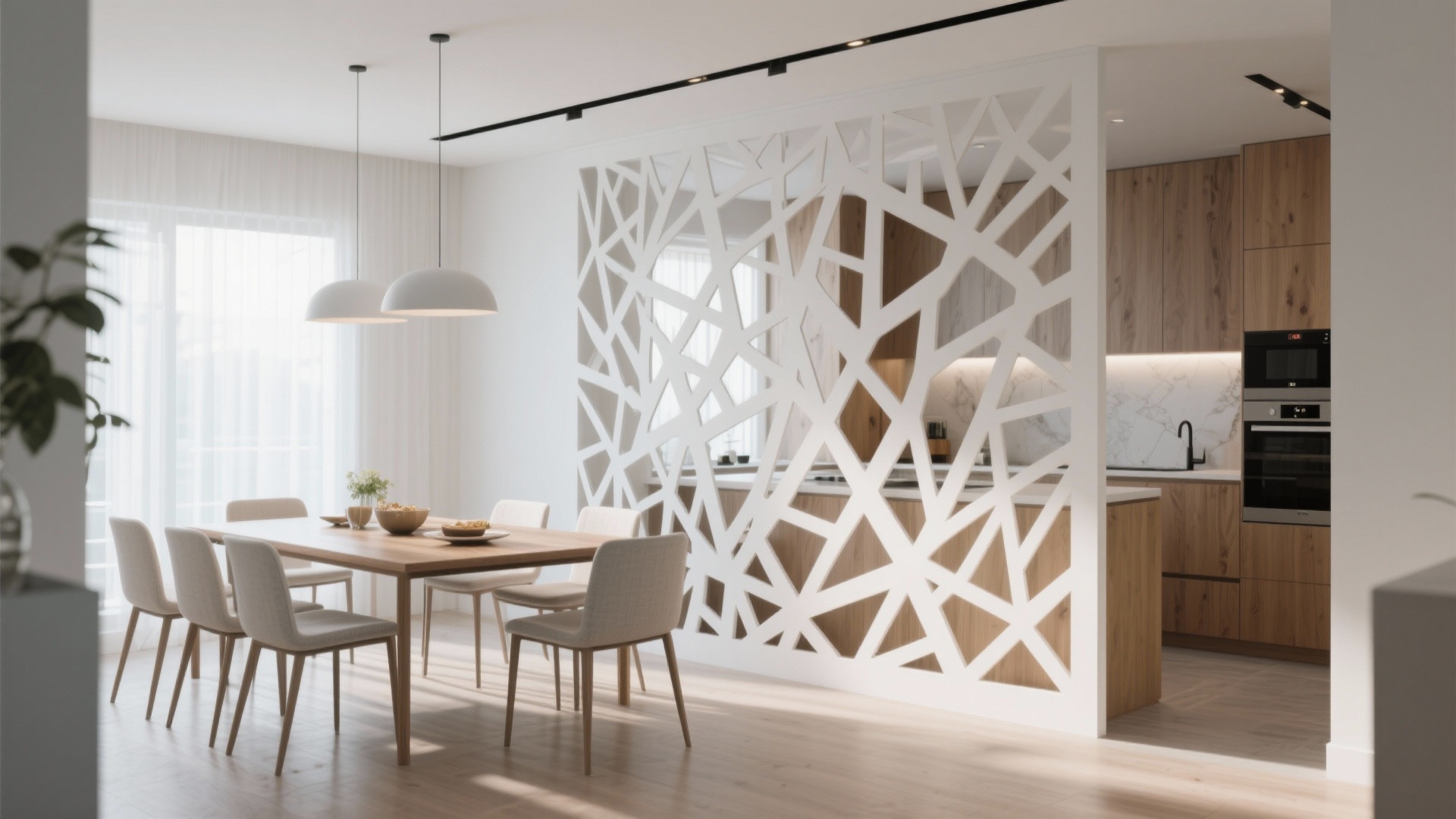 10 Creative Kitchen and Dining Room Partition Ideas