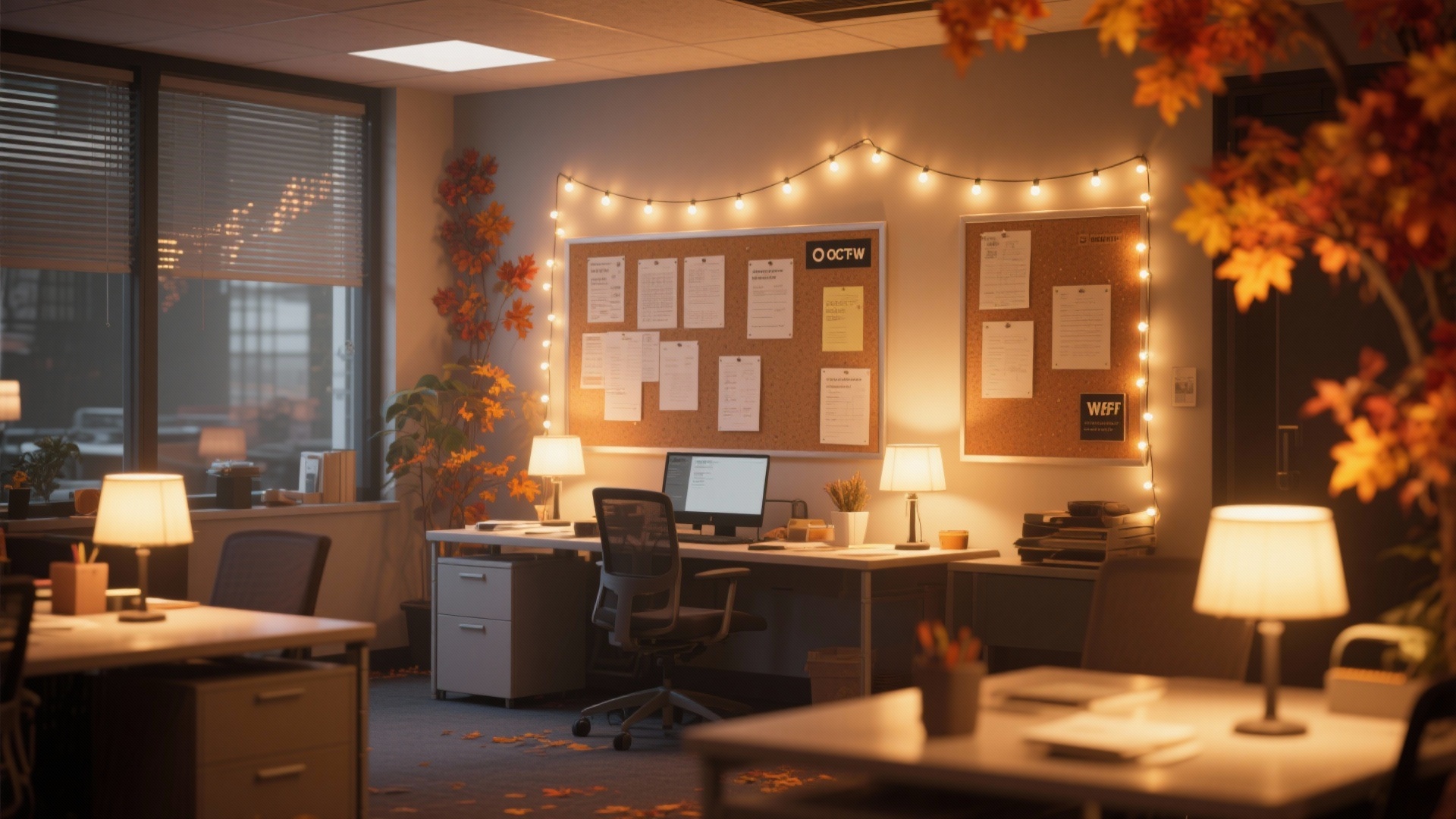 5 Cozy Fall Office Decorating Ideas