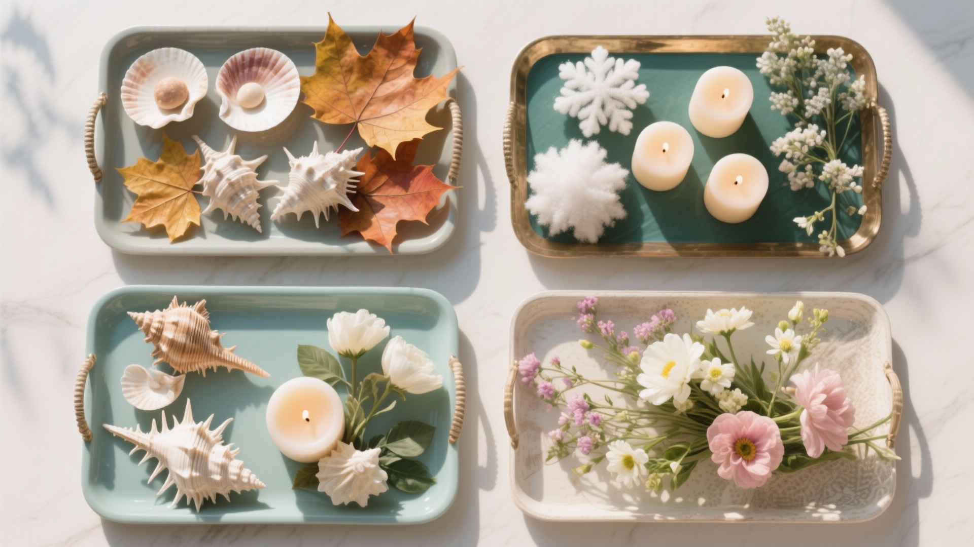 10 Living Room Tray Decor Ideas for Cluttered Coffee Tables