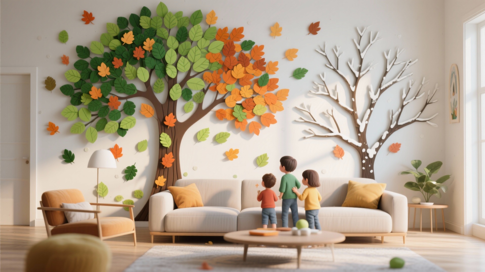 5 Wall Painting Tree Design Ideas