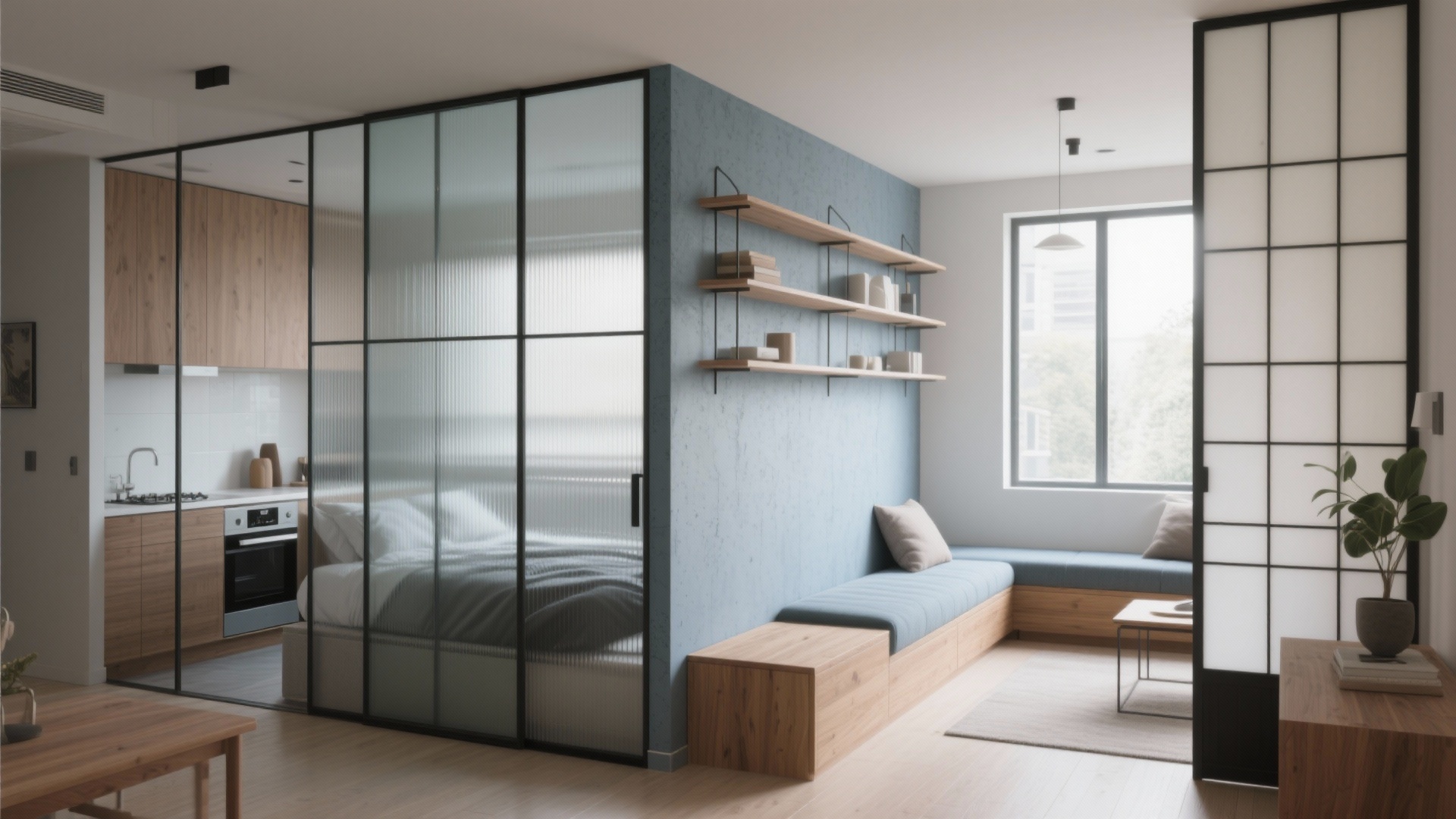 Small Apartment Feels Cramped? Separate Wall Design Fixes