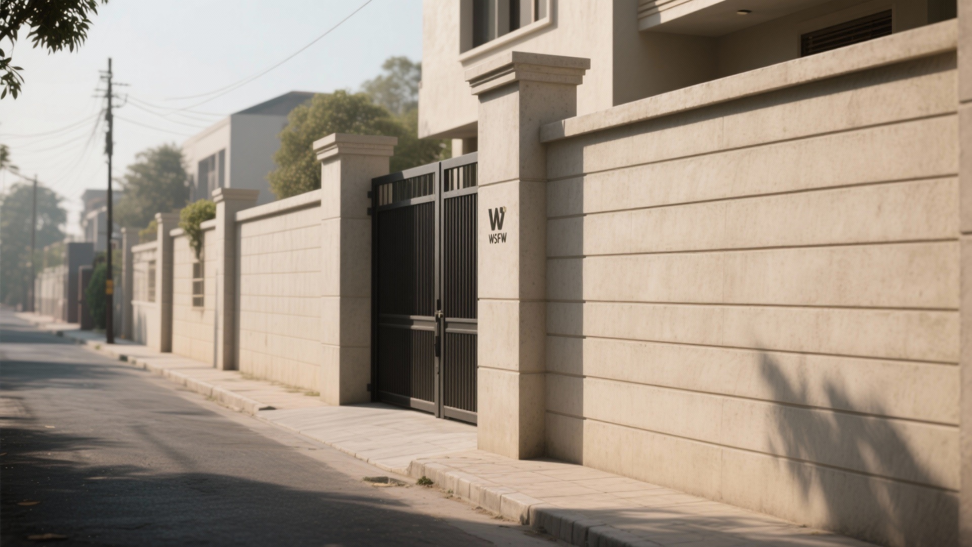 5 RCC Compound Wall Design Ideas for Small Plots