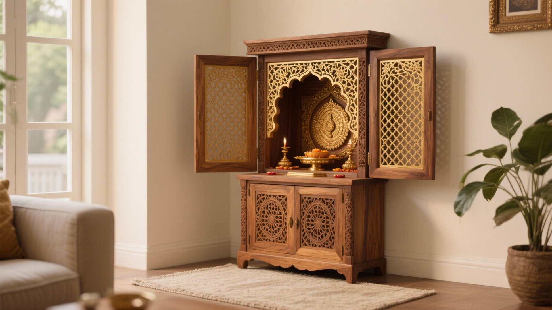 5 Wooden Pooja Mandir Designs for Home