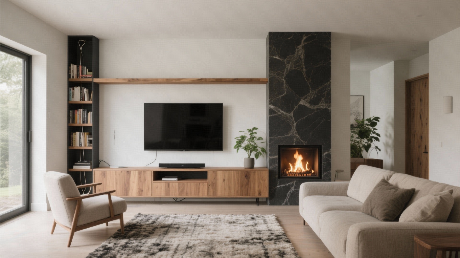 5 Smart Small Living Room with Fireplace and TV Layouts