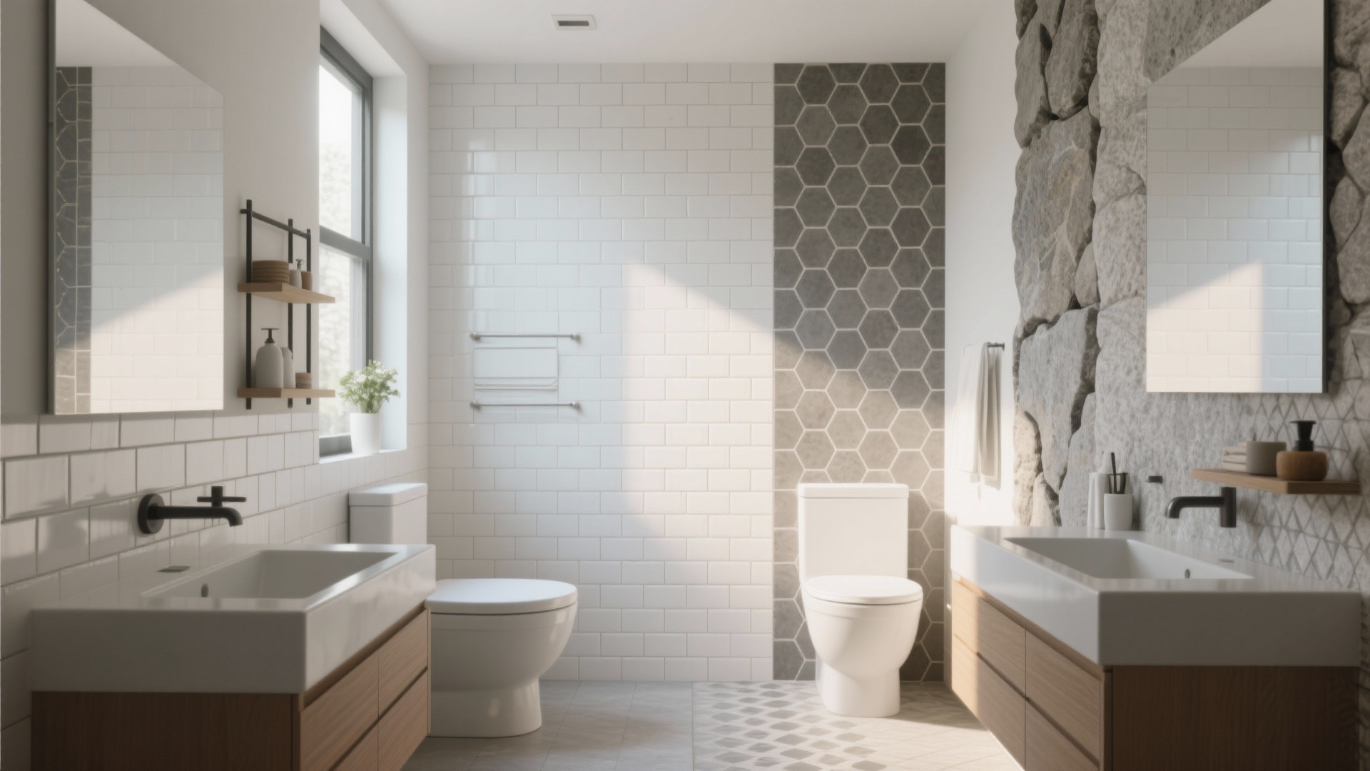 5 Simple Bathroom Tile Design Ideas