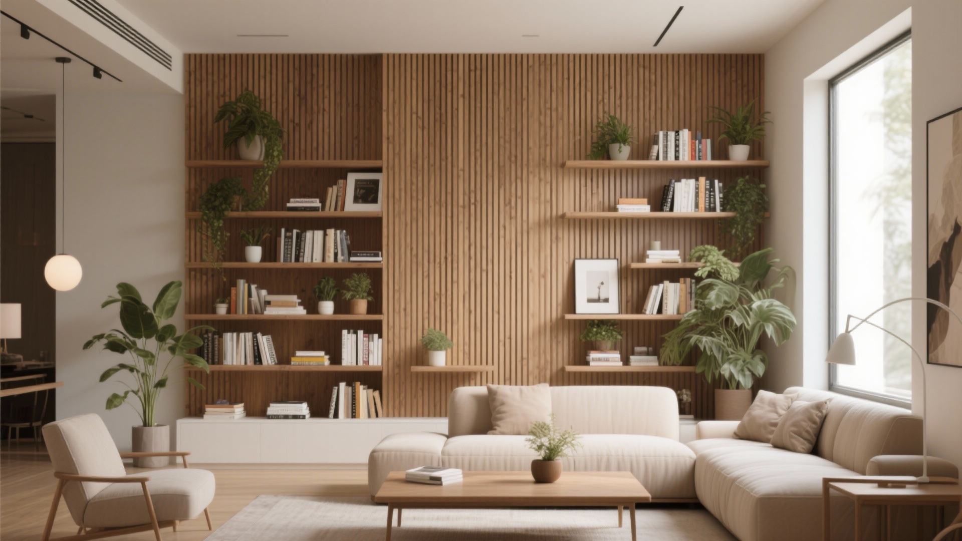 10 Slat Wall Ideas for Living Room Design