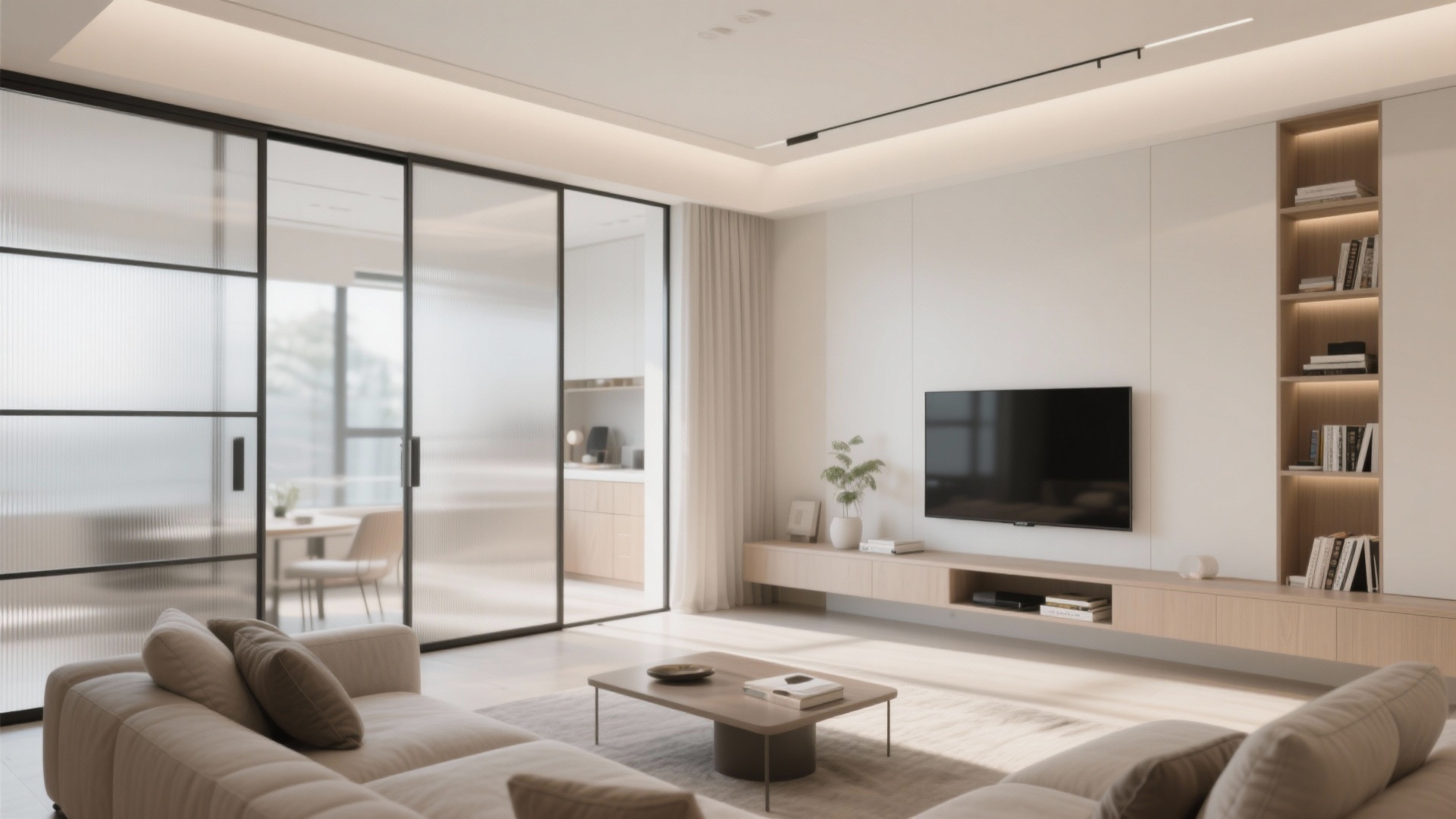 10 Partitioning Ideas for a Horizontal Living Room