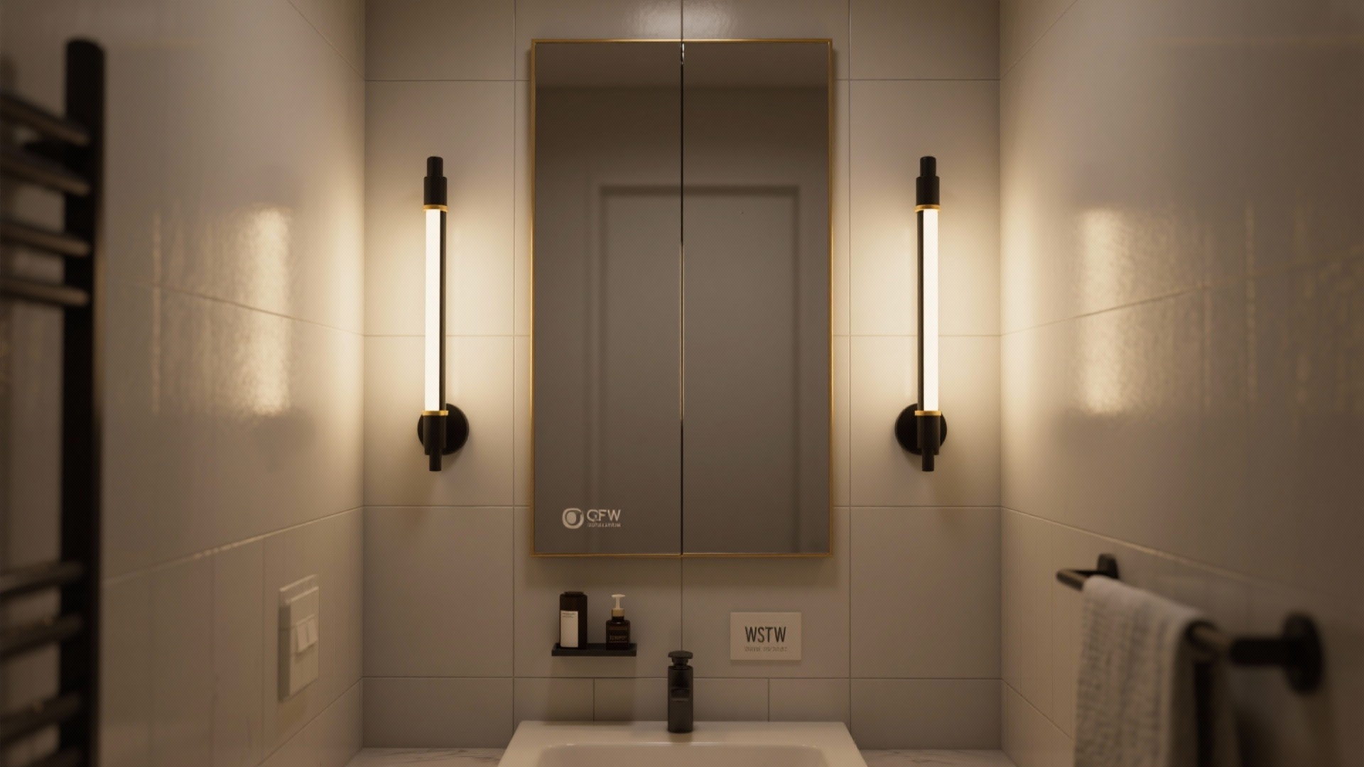 Black and Gold Bathroom Sconces — 5 Inspo Ideas