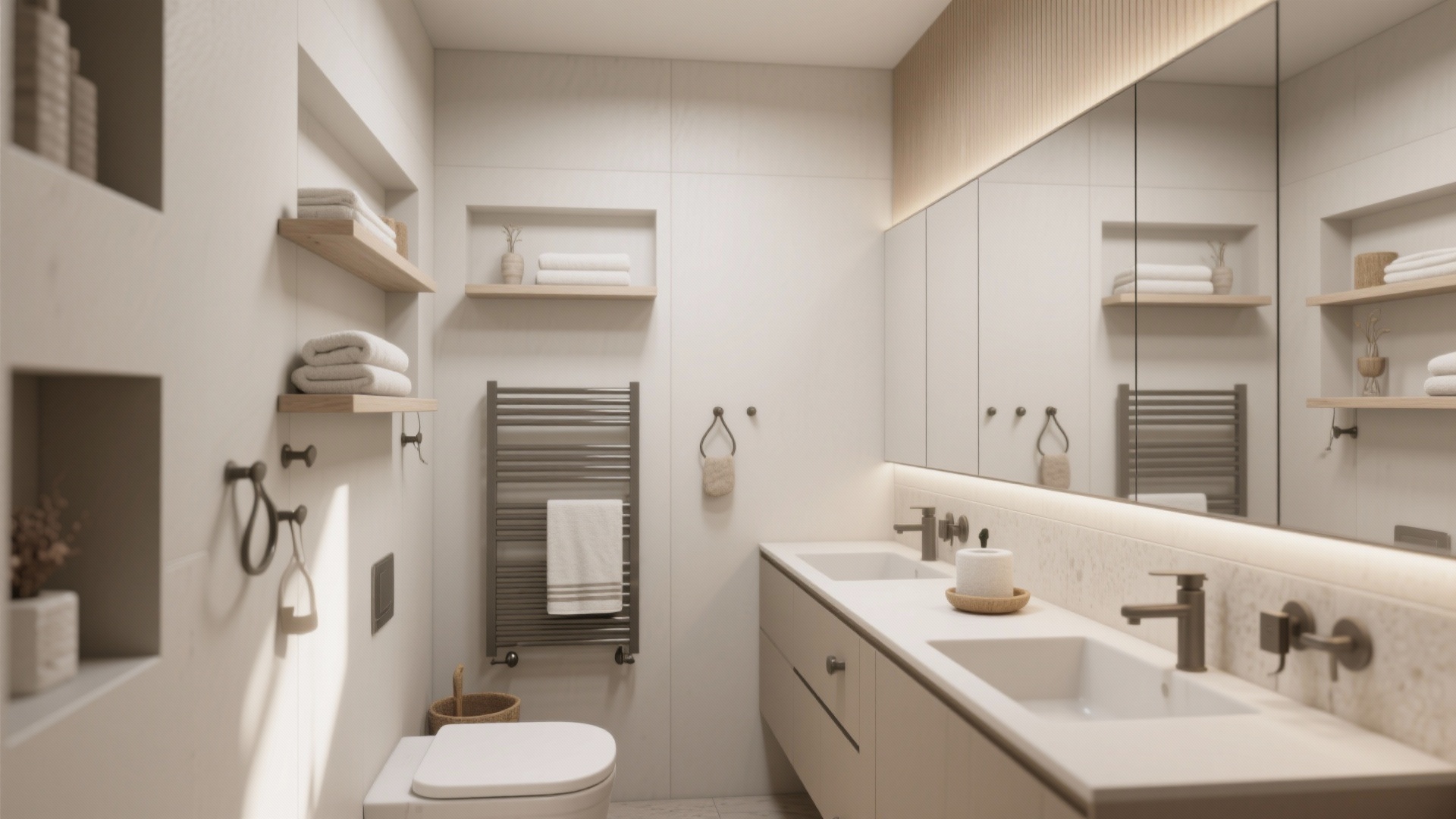 Small Bathroom Feels Cluttered? 5 Wall Accessories That Add Storage