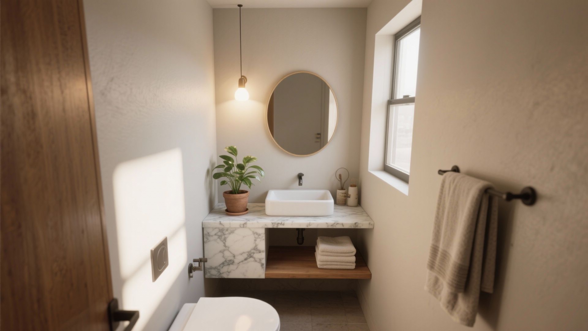 5 Small Bathroom Table Ideas for Tiny Baths