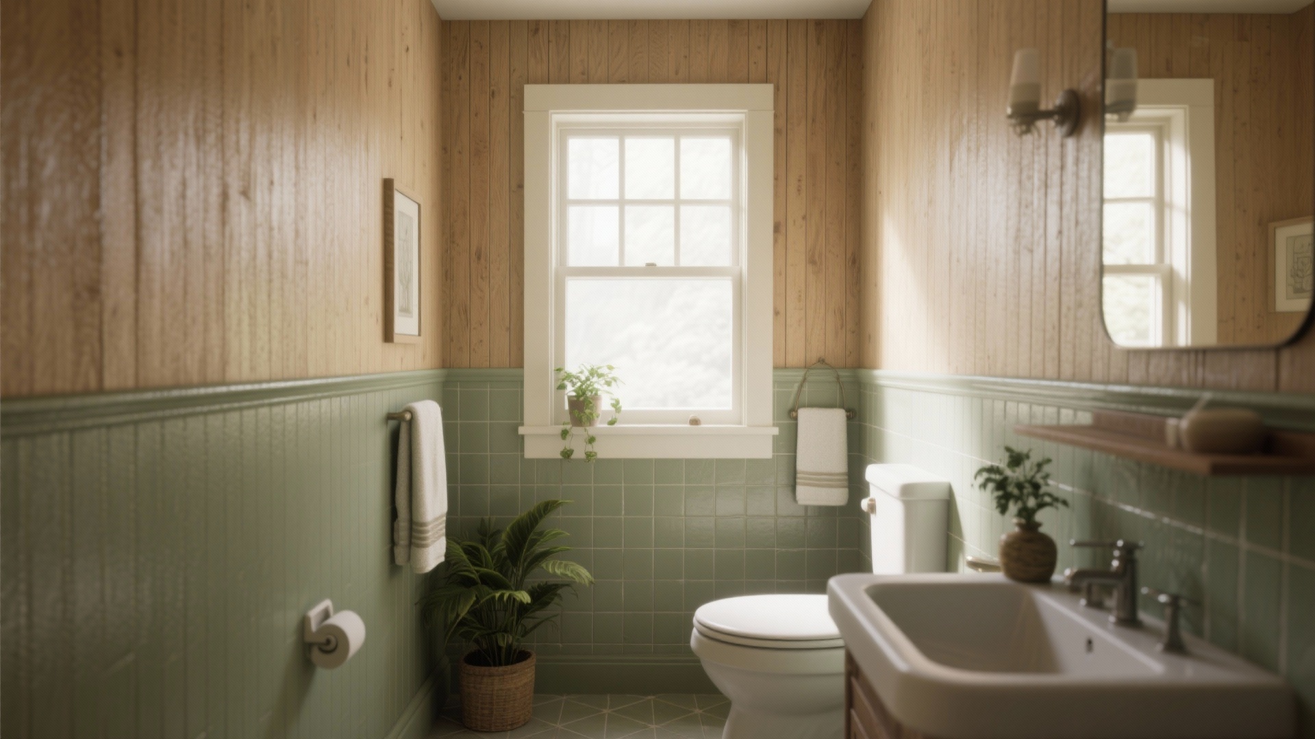 Small Bathroom Paneling Ideas to Fix Flat, Cramped Walls