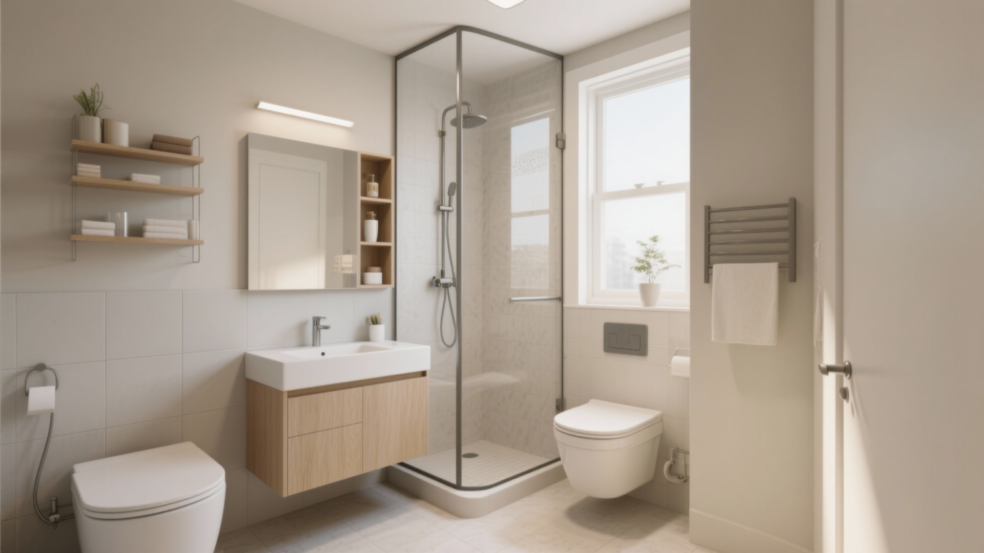 6.5 x 6.5 Bathroom Layout: 6 Ways to Stop It Feeling Cramped